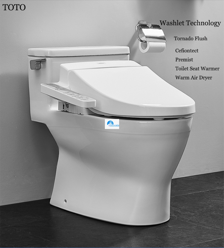 TOTO Toilets CES6631A+TCF345C2CS TOTO Washlet Modern Toilets Stored Hot ...