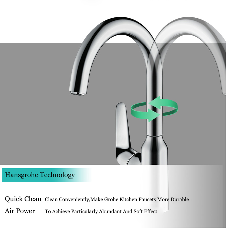 Hansgrohe Kitchen Faucets 71802007 Polished Chrome Single Handle ...